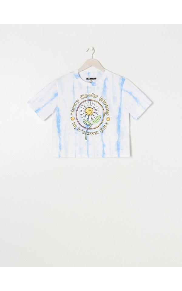 Crop Top in Batik-Optik SmileyWorld®, SINSAY, 7051K-05X