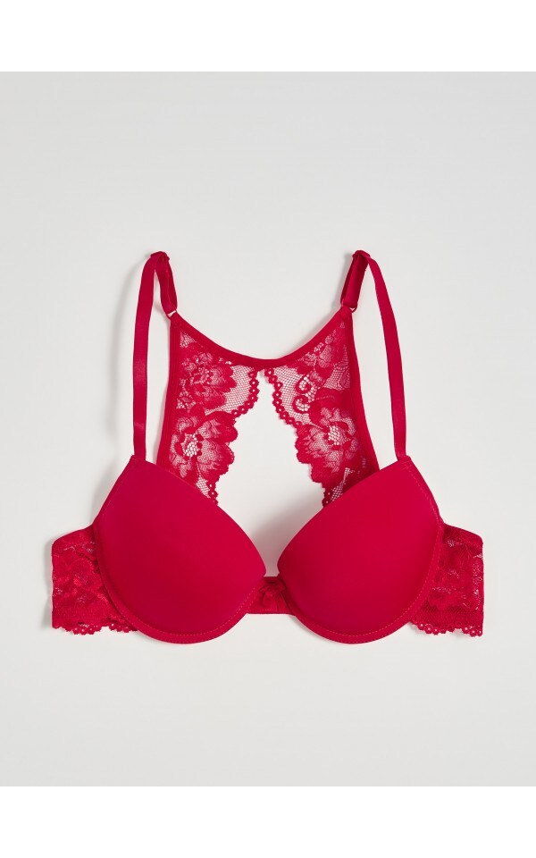 Bra with lace back, SINSAY, WP153-33X
