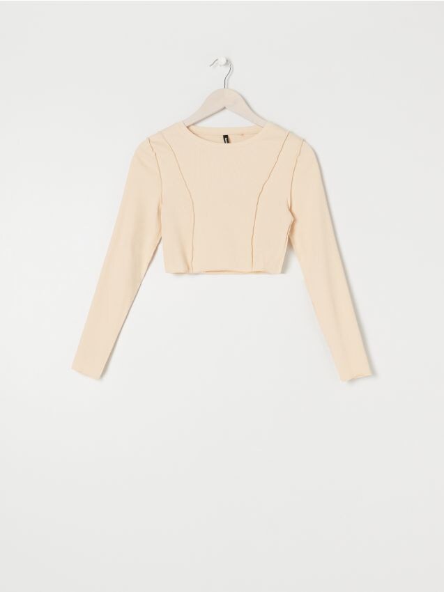 Krótkie crop topy damskie w sklepie Sinsay