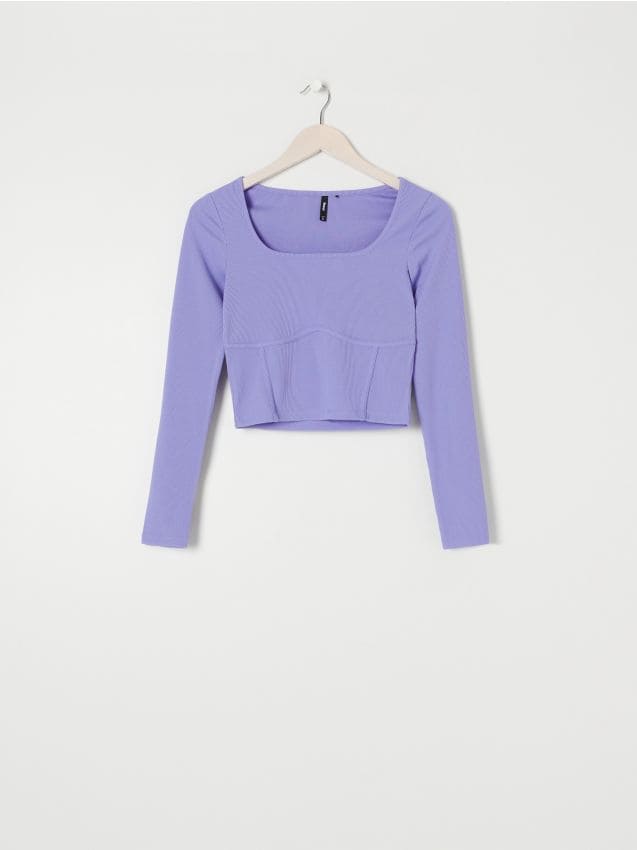 Krótkie crop topy damskie w sklepie Sinsay