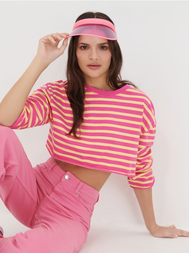 Krótkie crop topy damskie w sklepie Sinsay