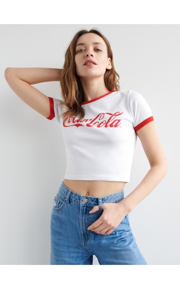 Crop top Coca Cola, SINSAY, 7981J-00X