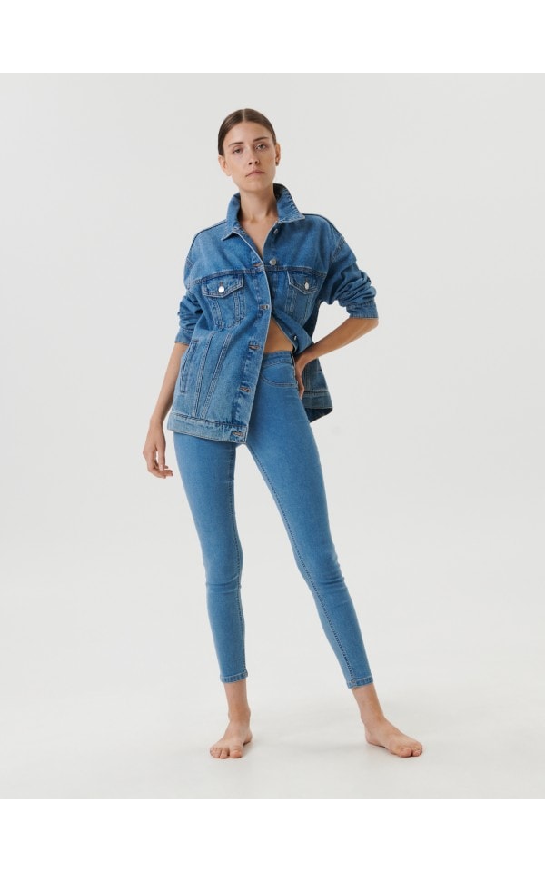 Blugi skinny cu talie medie, SINSAY, 1490B-50J