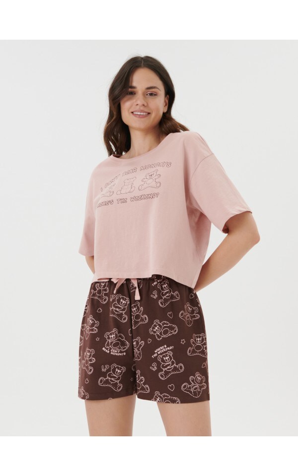 Бавовняний піжамний комплект, SINSAY, 3646O-03X